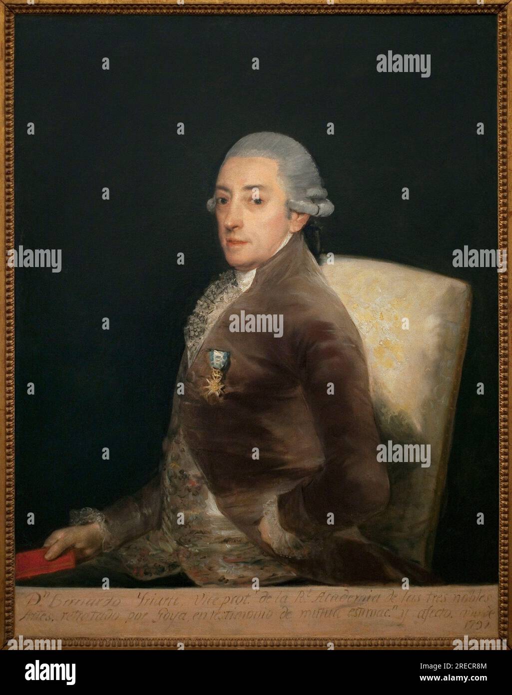 Portrait de don Bernardo de Iriarte (1735-1814). Peinture de Francisco ...