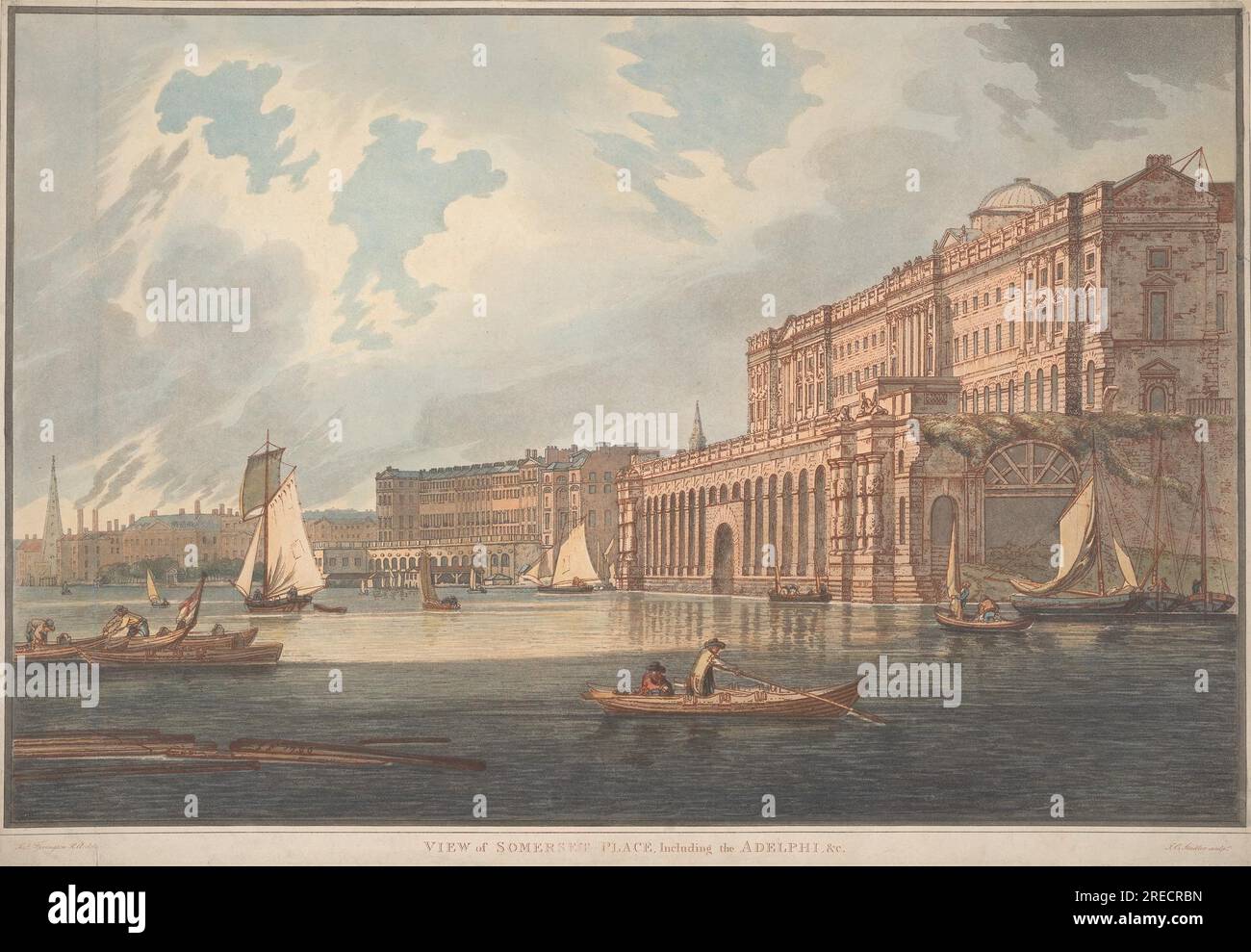 View of Somerset Place Including the Adelphicte by Joseph Constantine ...
