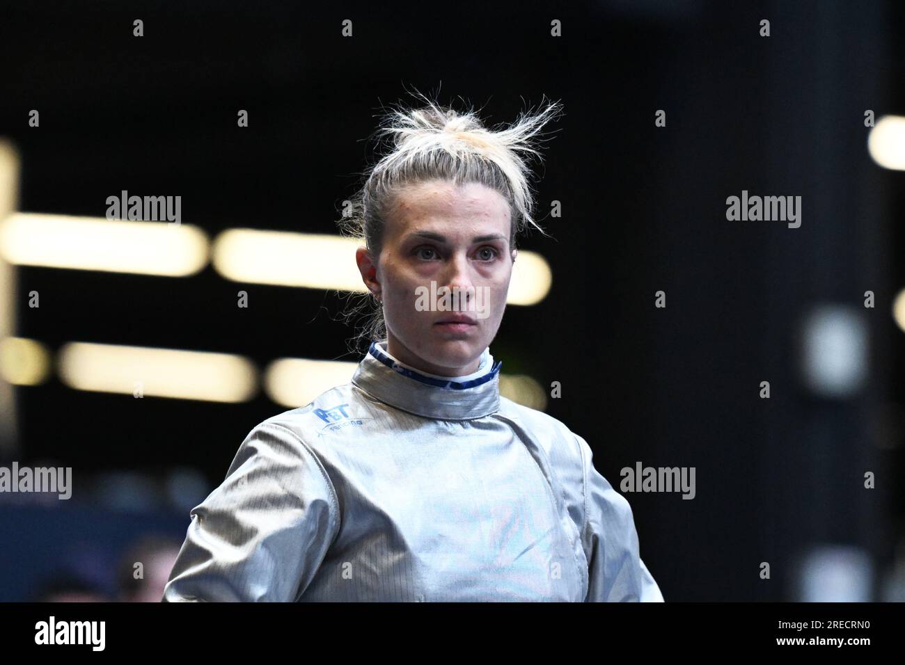 Olga Kharlan of Ukraine during the 2023 FIE Fencing World Championship ...