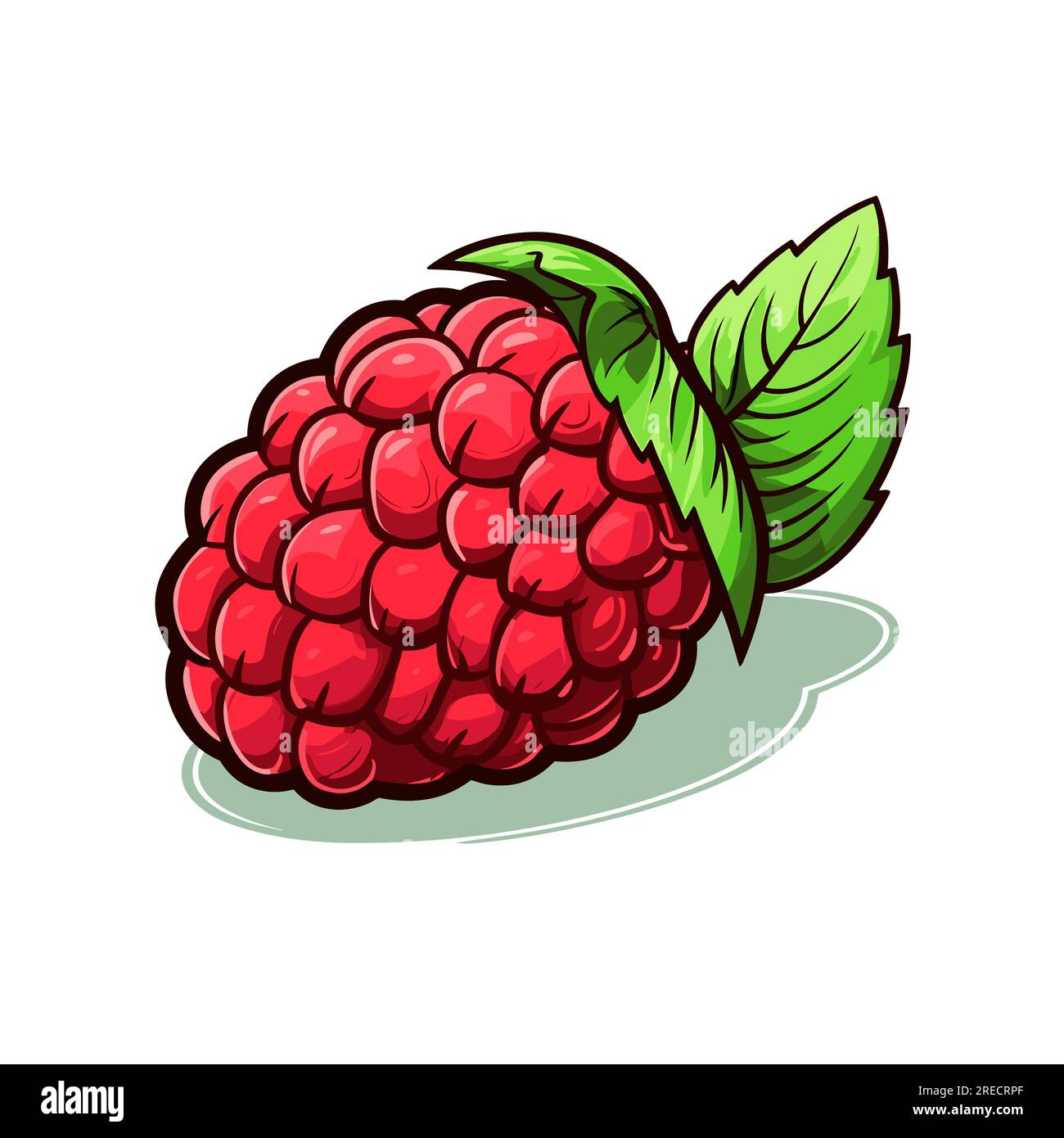 Cartoon Raspberries