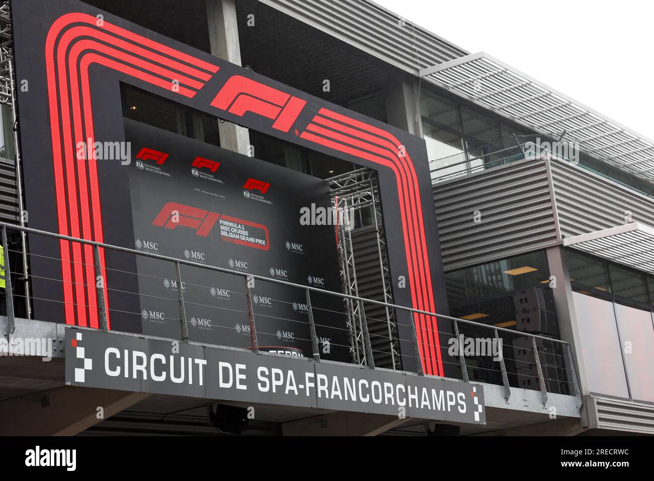 illustration new spa podium during the Formula 1 Rolex Belgian Grand ...