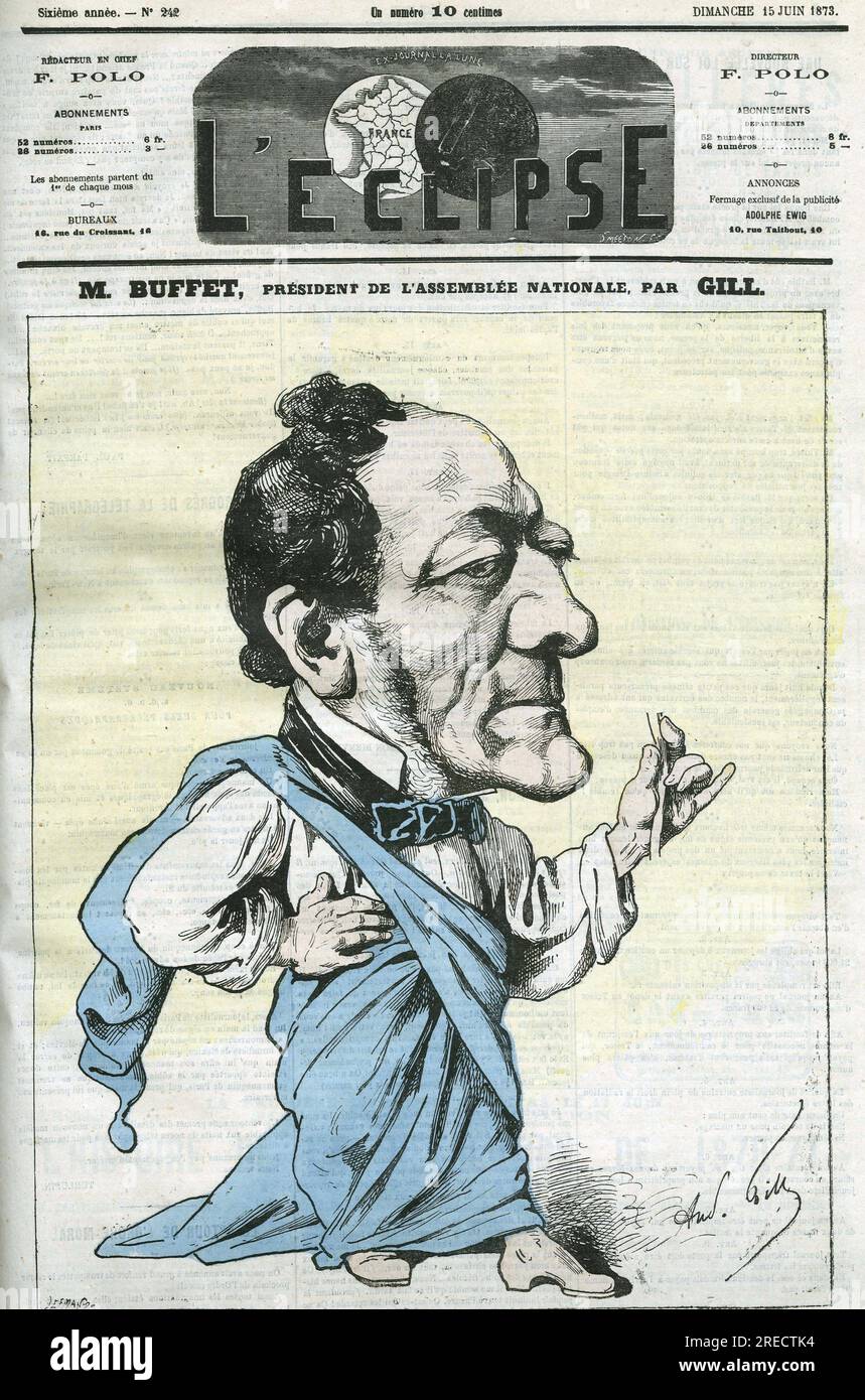 Caricature de Louis-Joseph Buffet (Louis Joseph Buffet , 1818-1898 ...