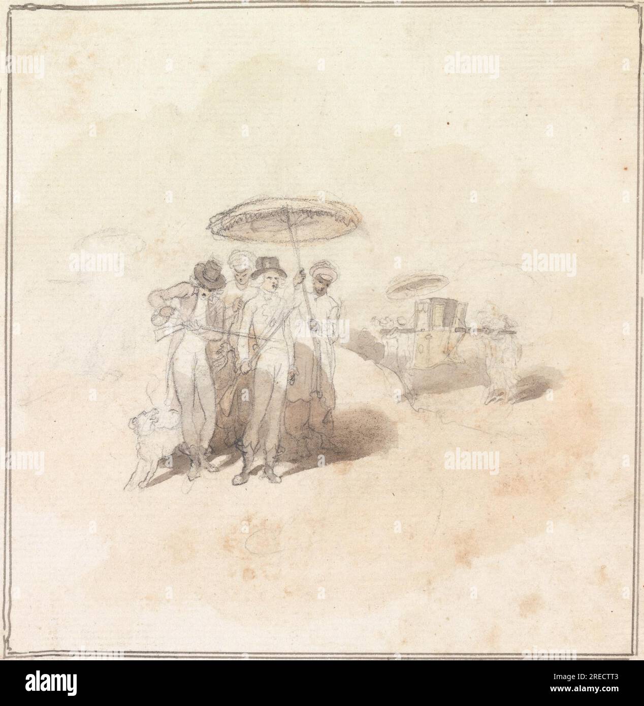 Englishmen Promenading by Robert Mabon Stock Photo - Alamy