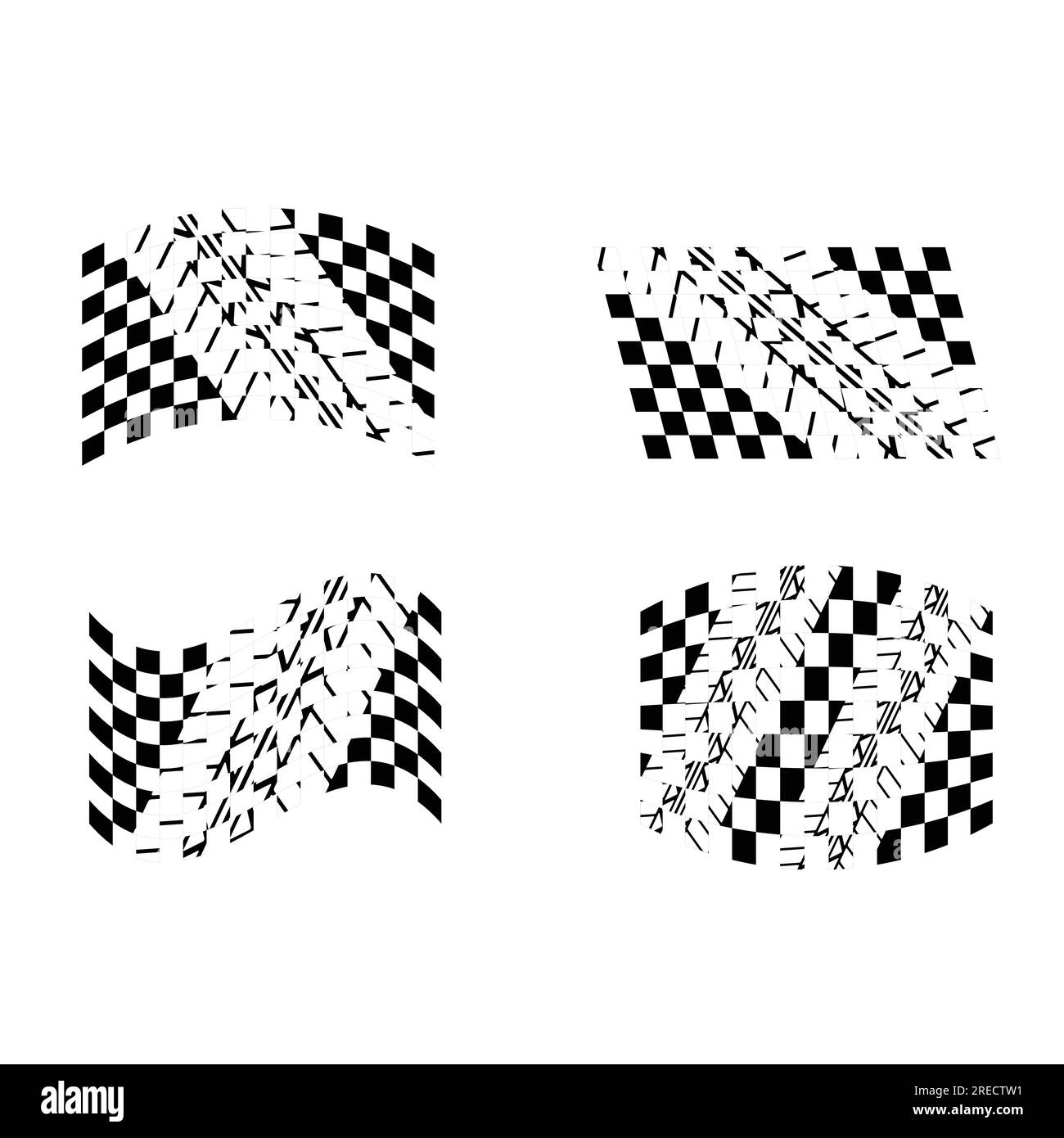 Sport flags set tire tracks Stock Vector Image & Art - Alamy