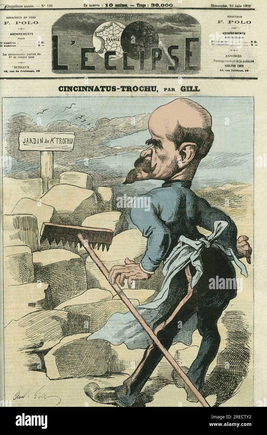 Louis-Jules Trochu (1815-1896), general et homme politique francais ...