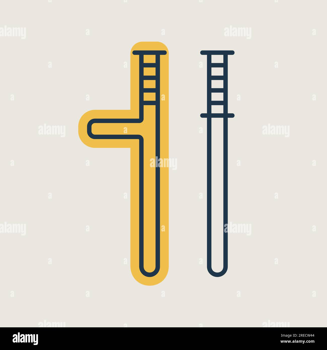 Police baton vector isolated icon. Demonstration, protest, strike ...
