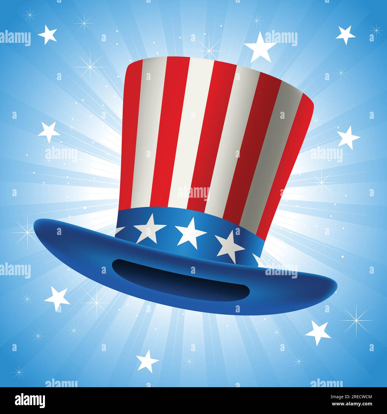 American hat, Vector illustration of uncle Sam Hat for President's day ...