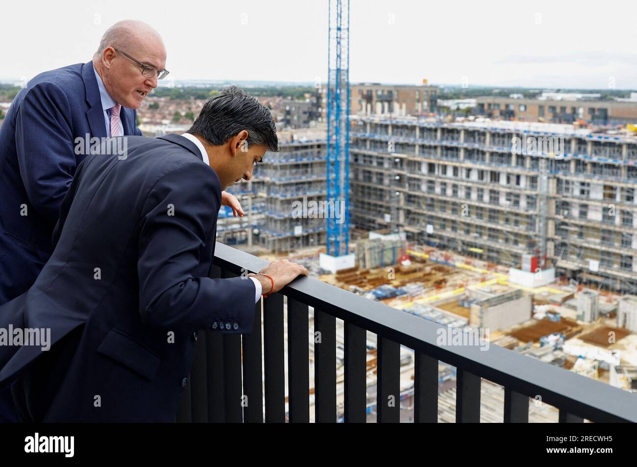 Prime Minister Rishi Sunak speaks with Barratt Developments regional ...