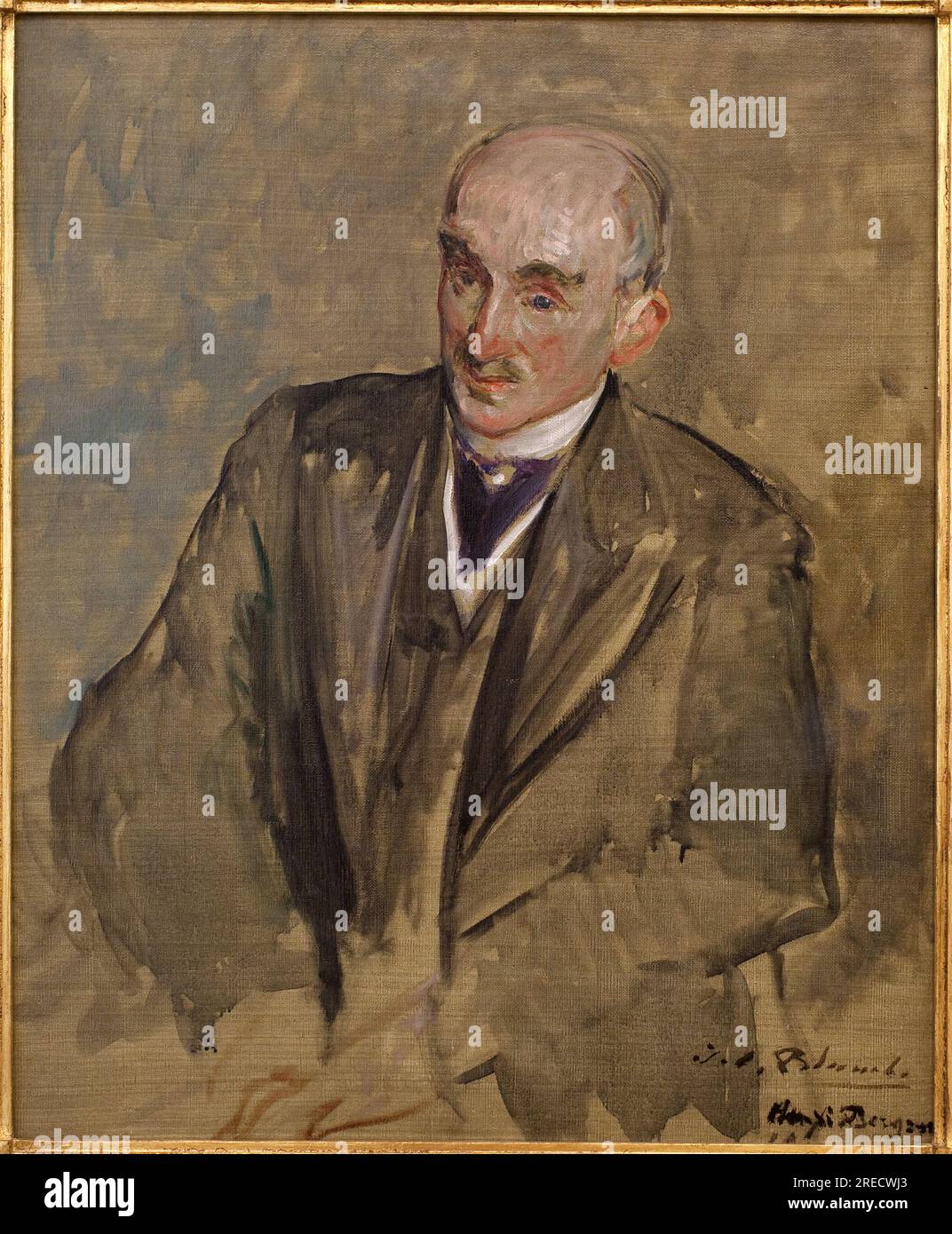 Etude pour le portrait de Henri Bergson (1859-1941). Peinture de ...