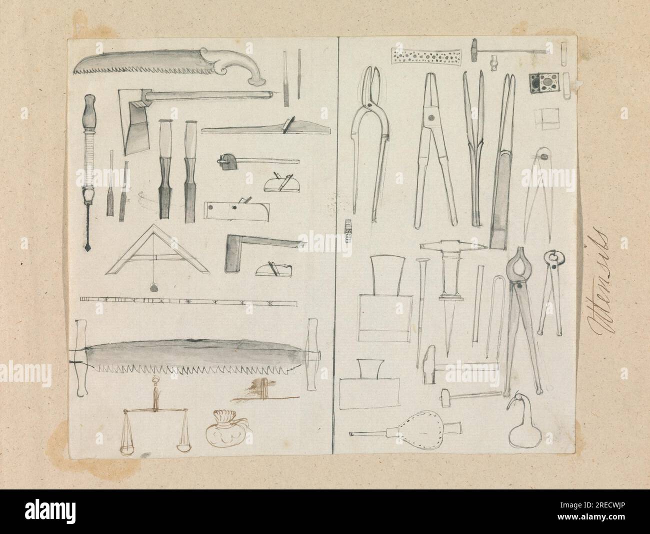 Utensils by Gangaram Chintaman Tambat Stock Photo - Alamy