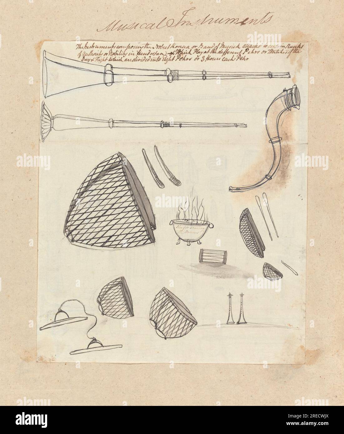 Musical Instruments by Gangaram Chintaman Tambat Stock Photo - Alamy