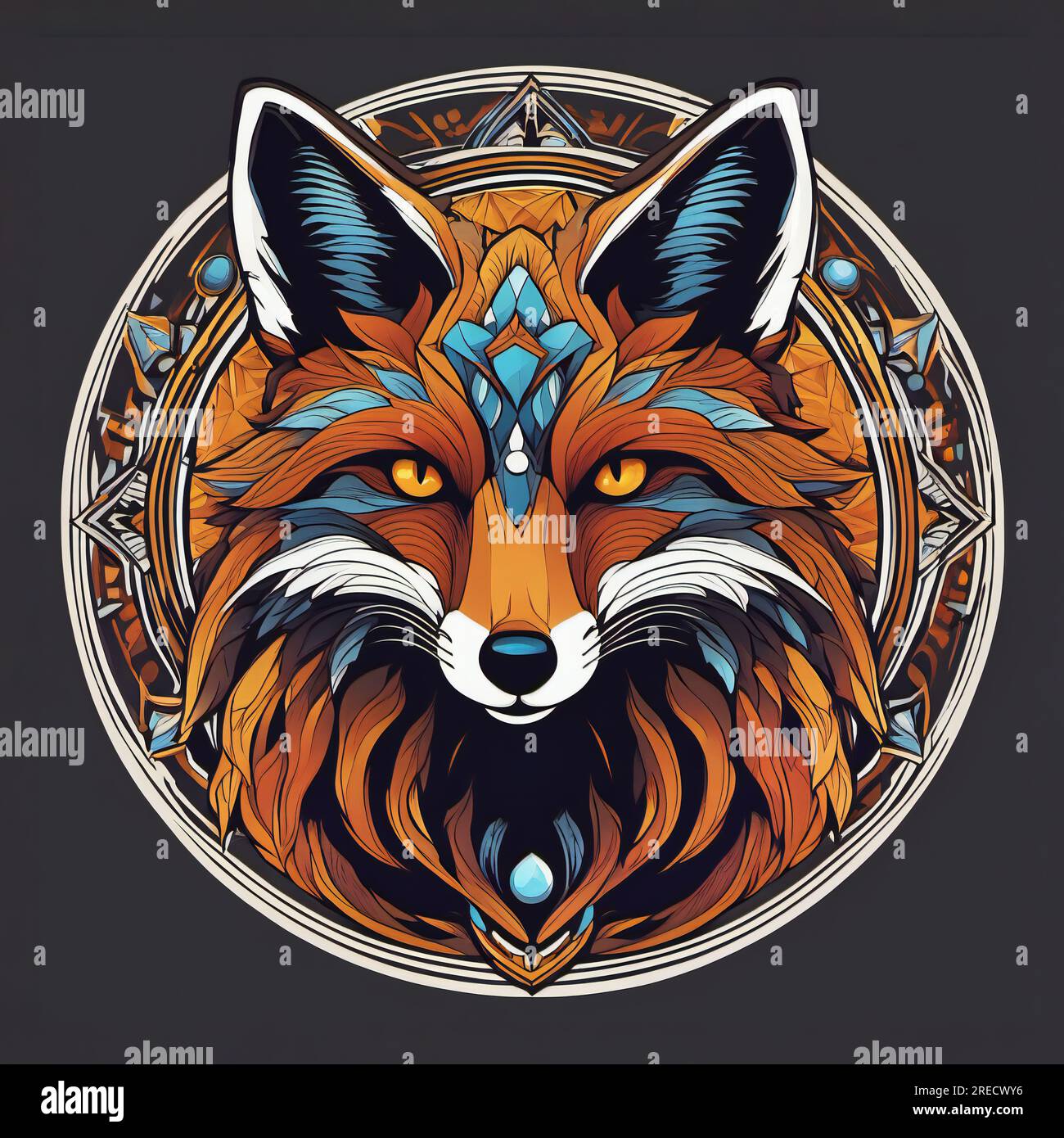 Tribal Fox Face