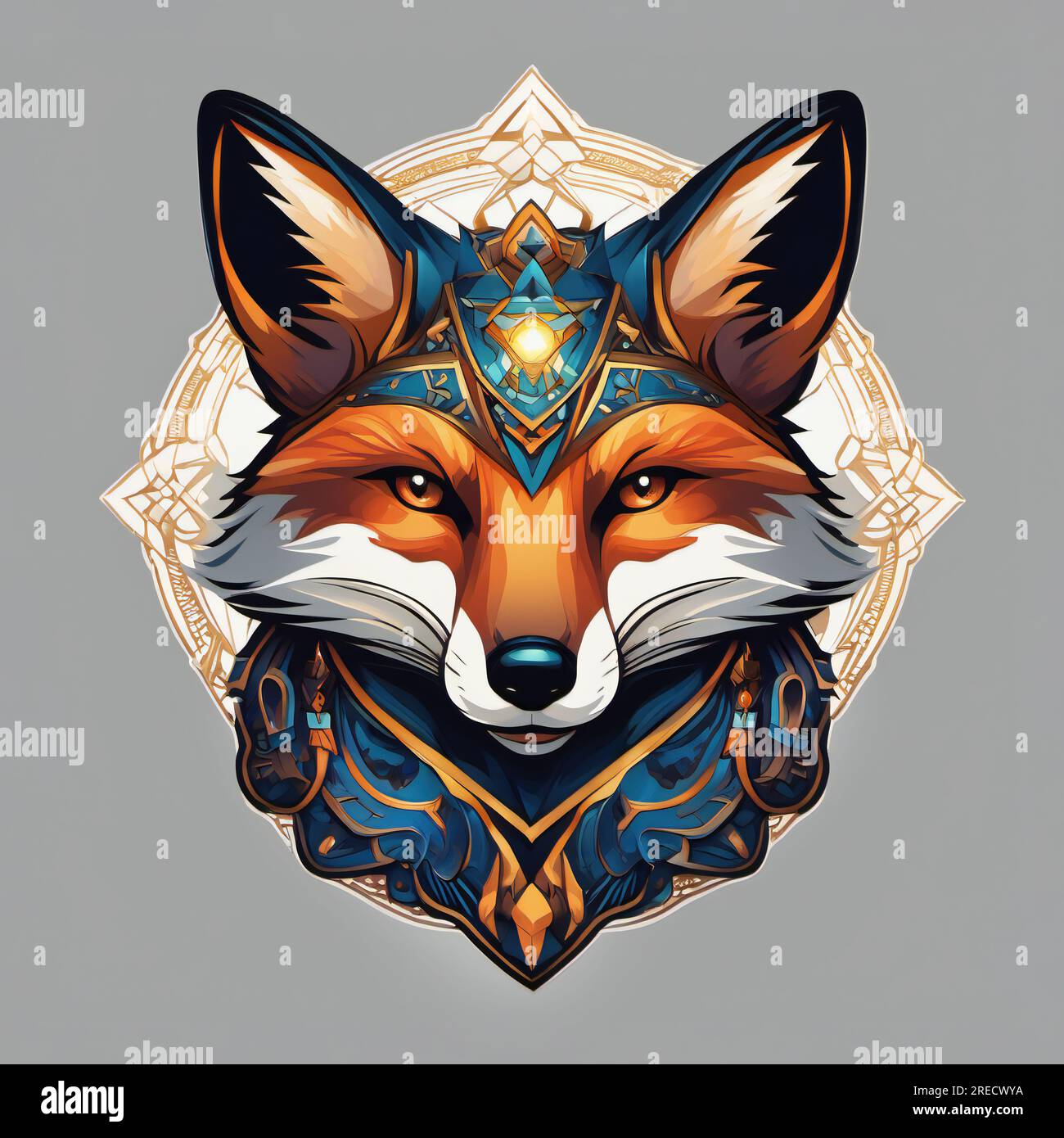 Red fox sticker hi-res stock photography and images - Alamy