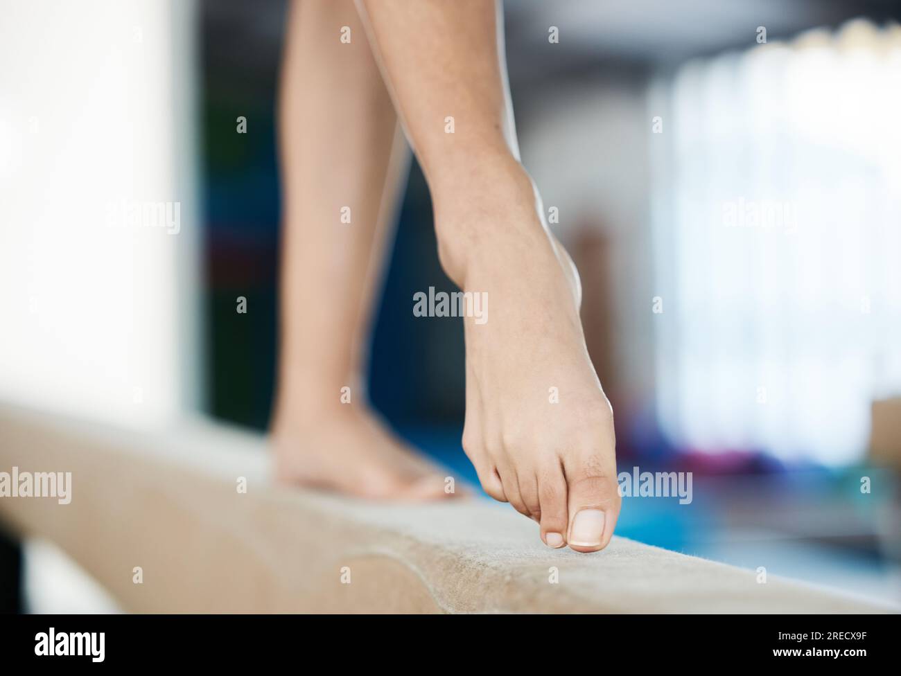 Female gymnast feet hi-res stock photography and images - Alamy