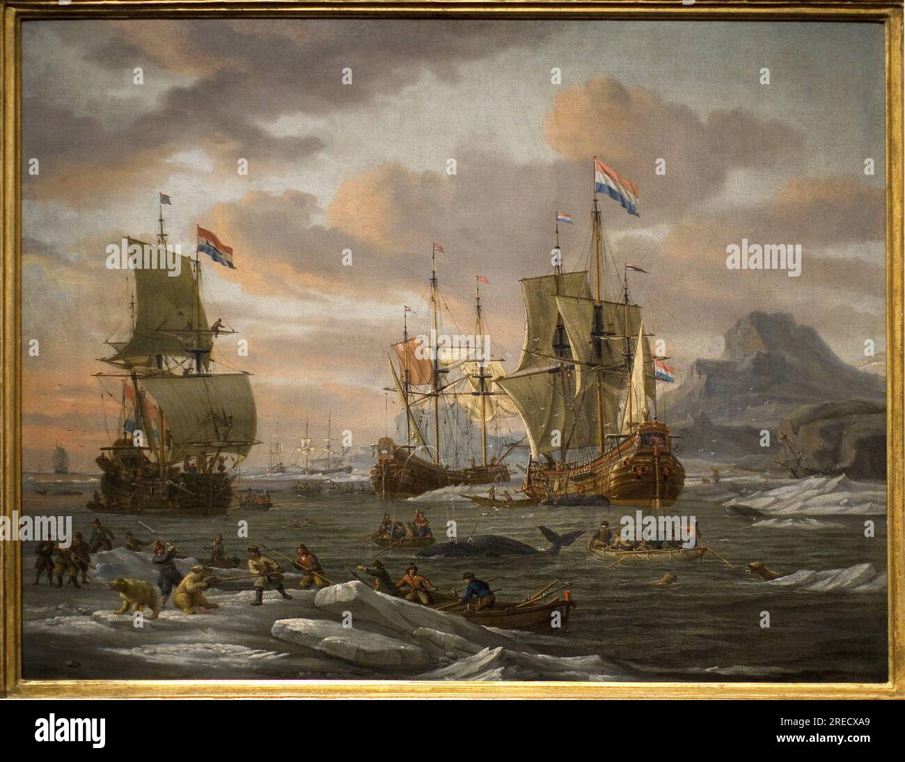 La peche a la baleine et aux ours polaires sur l'ile de Spitzberg ...