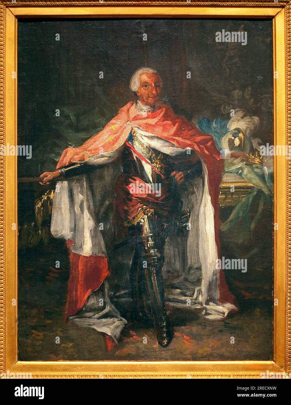 Portrait de Charles III d'Espagne (1716-1788) - Peinture de Mariano ...