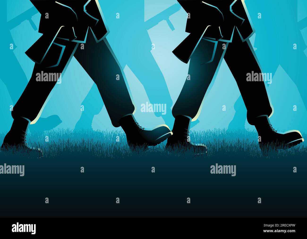 Marching vector vectors hi-res stock photography and images - Alamy