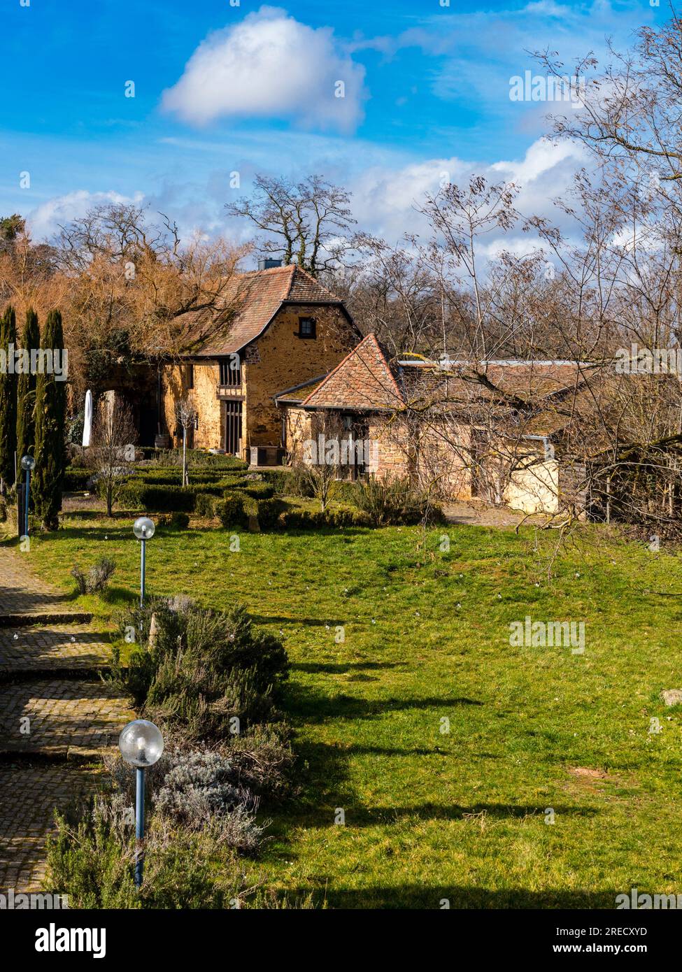 Battenburg castle near Gruenstadt/Palatinate region Stock Photo - Alamy
