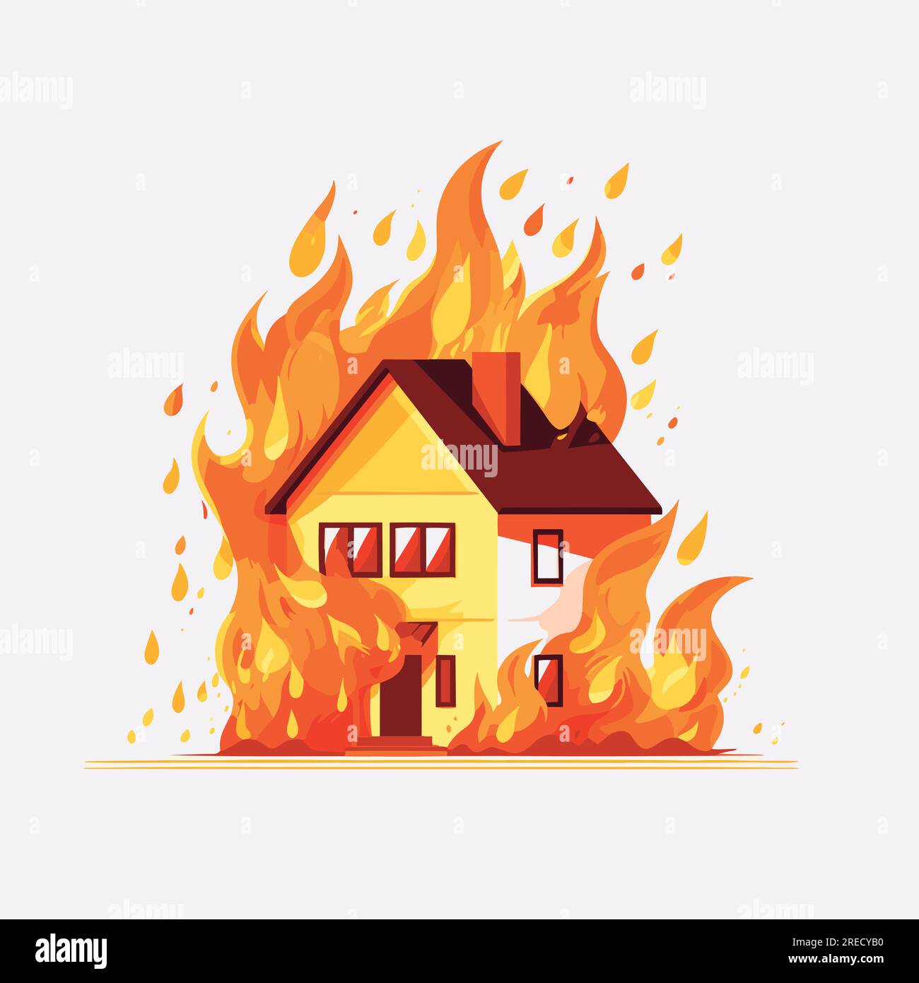 House of fire Stock Vector Images - Alamy
