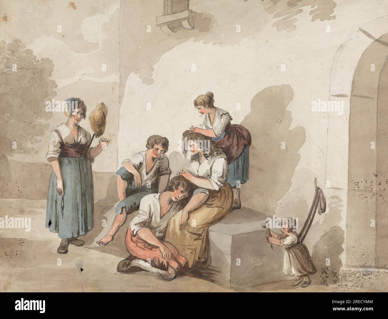 Group of peasants outside hi-res stock photography and images - Alamy