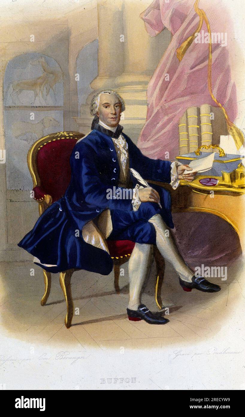 Portrait de Georges Louis Leclerc, comte de Buffon (1707 - 1788 ...