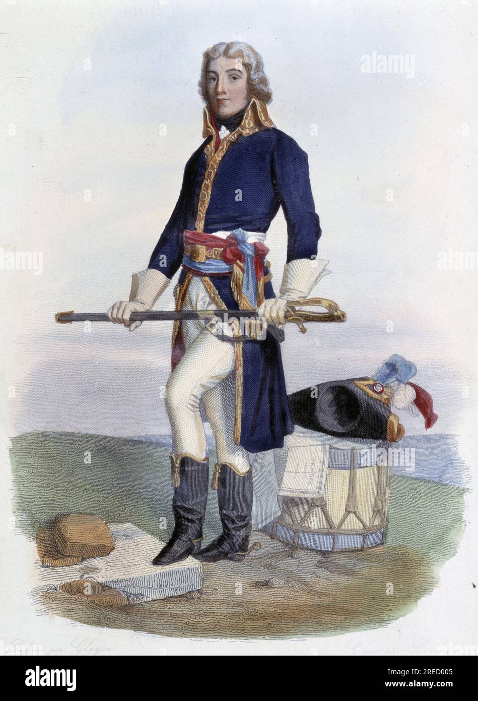Le general Hoche - in "Plutarque Français", 1844-1847 Stock Photo - Alamy