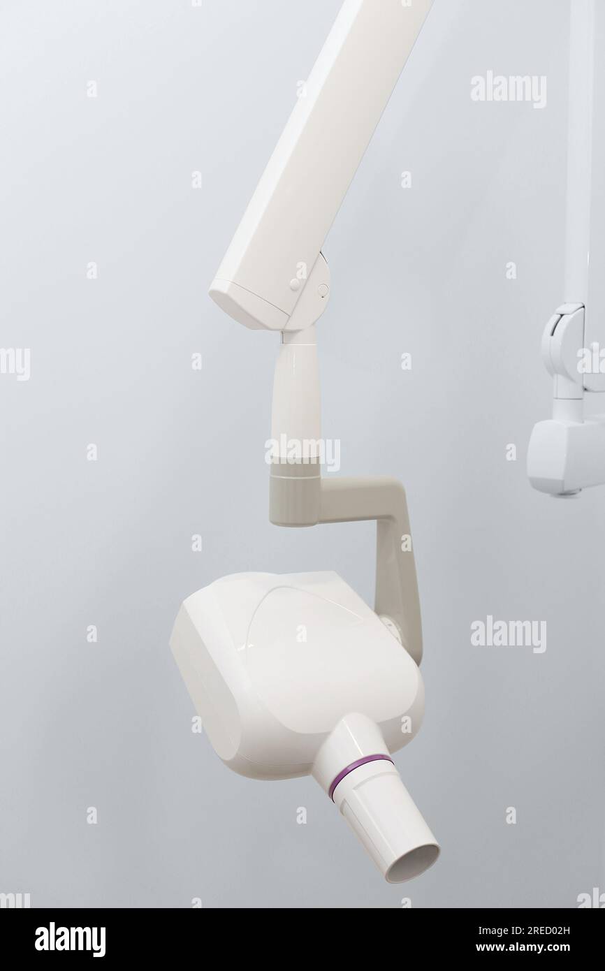 Detail Dental Panoramic Radiograph equipment isolated on white. Dental ...