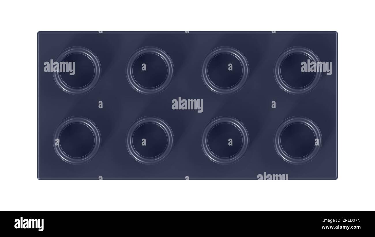 Lego Brick Top View Black And White