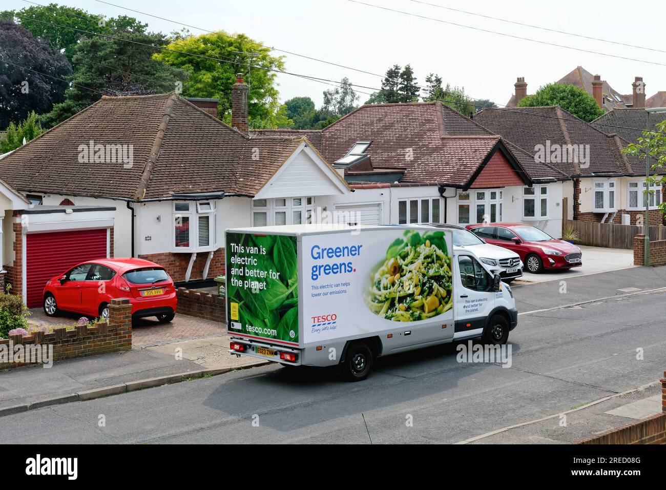 Tesco home delivery van hi-res stock photography and images - Alamy
