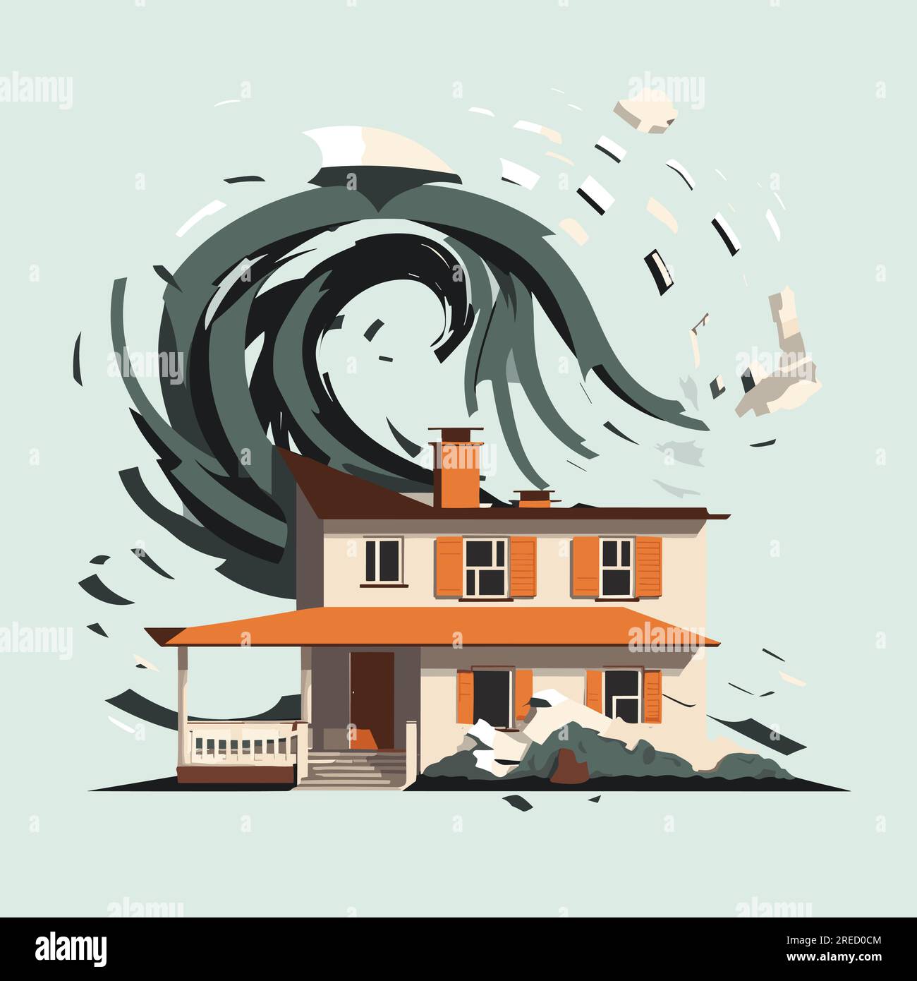 Earthquake house collapse Stock Vector Images - Alamy
