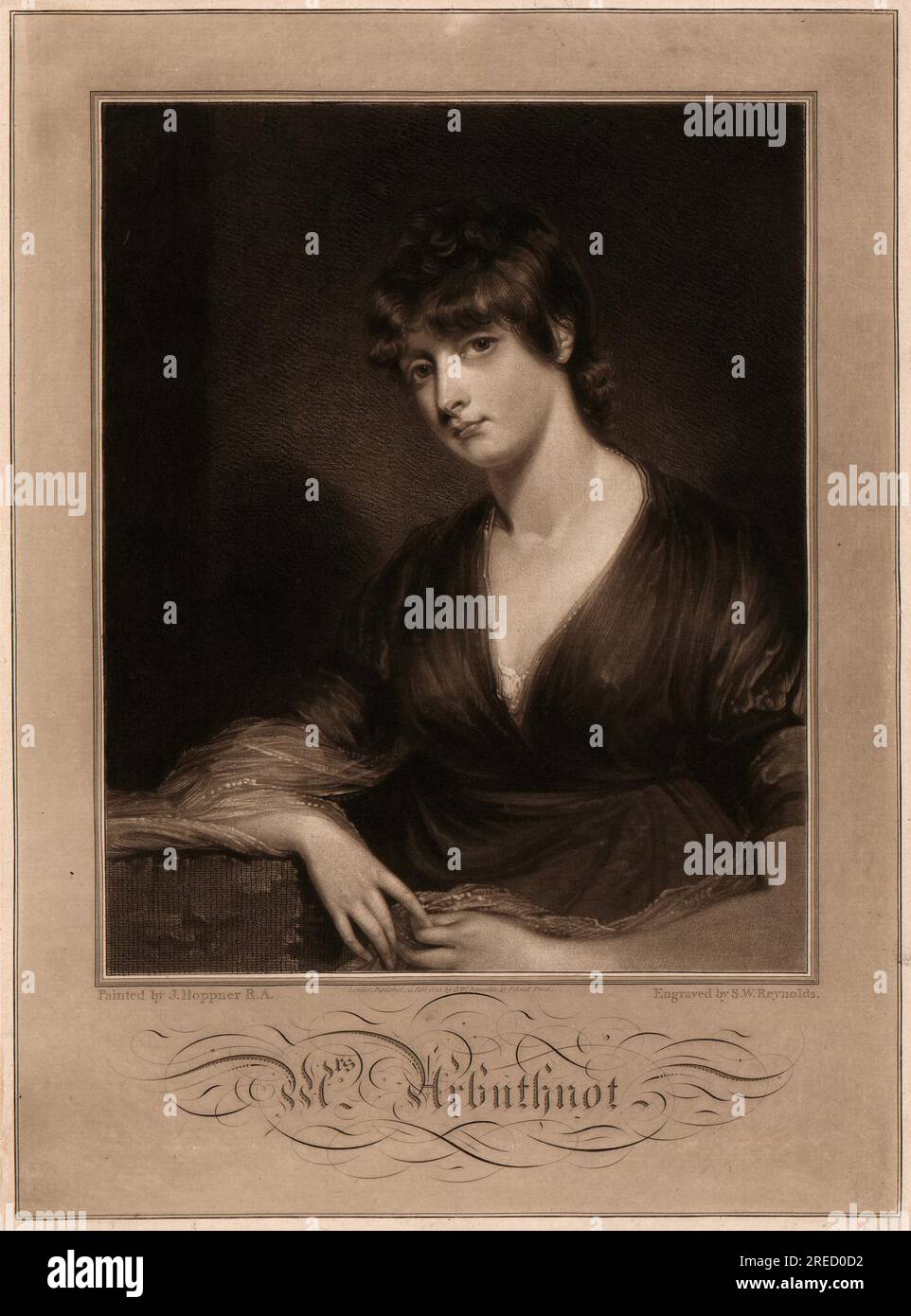 Mrs. Arbuthnot 1800 by Samuel William Reynolds Stock Photo - Alamy