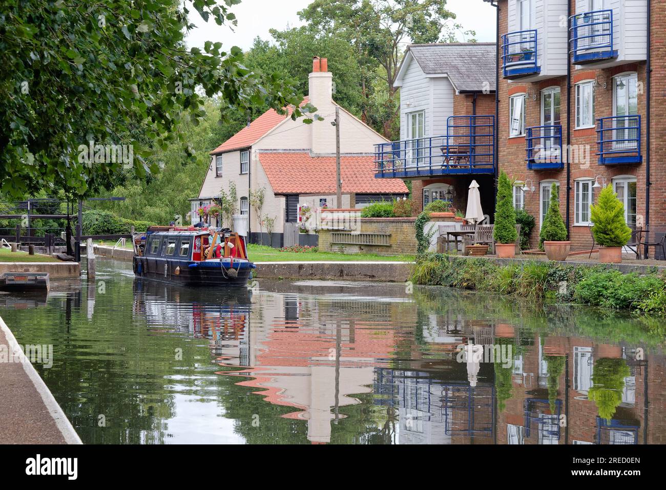 Modern river cruising boat hi-res stock photography and images - Alamy