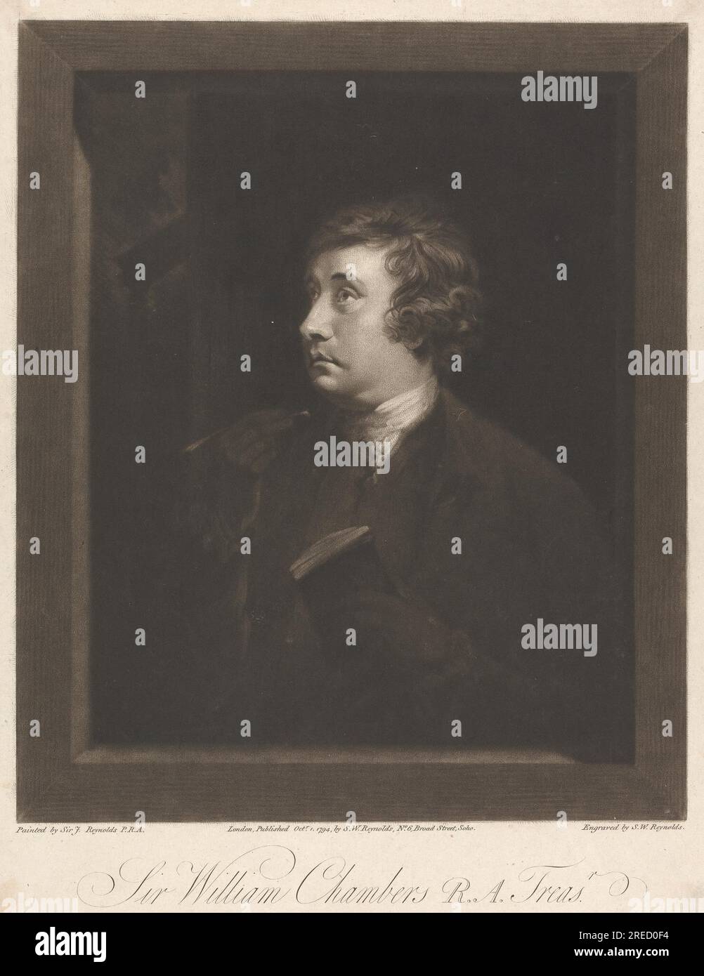 Sir William Chambers 1794 by Samuel William Reynolds Stock Photo - Alamy