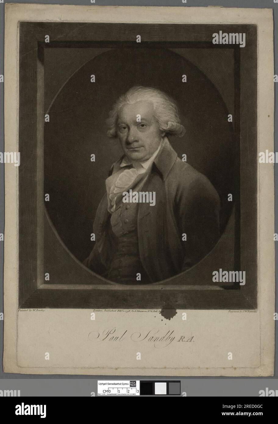 Paul Sandby R.A 1796 by Samuel William Reynolds Stock Photo - Alamy