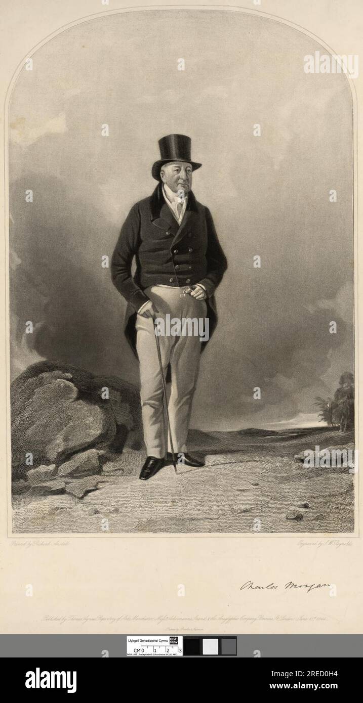 Charles Morgan 1844 by Samuel William Reynolds Stock Photo - Alamy
