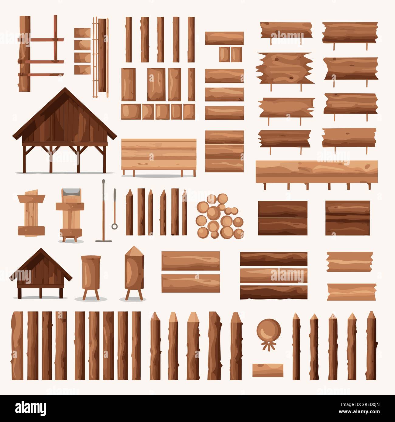 Building construction equipment plank Stock Vector Images - Alamy