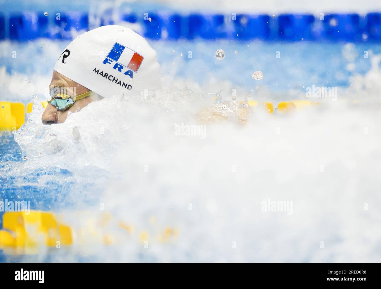 FUKUOKA - France's Leon Marchand wins the men's 200m change final on ...