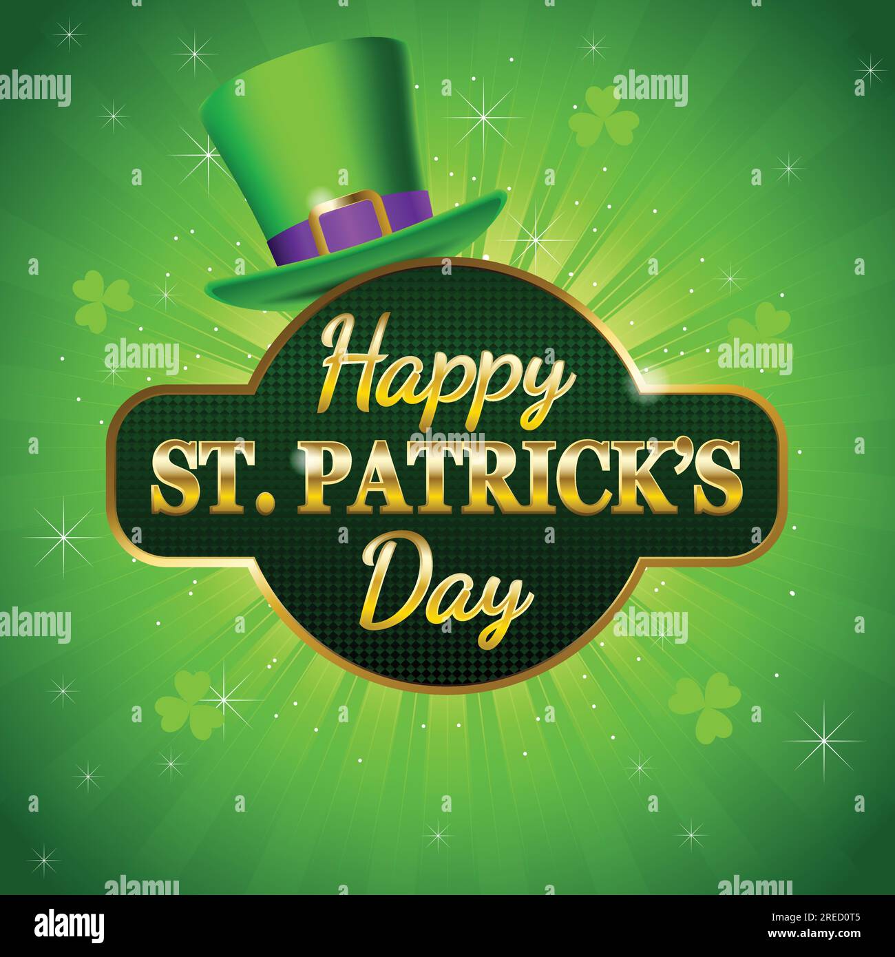 Vector illustration of Happy Saint Patrick's Day symbol Stock Vector ...