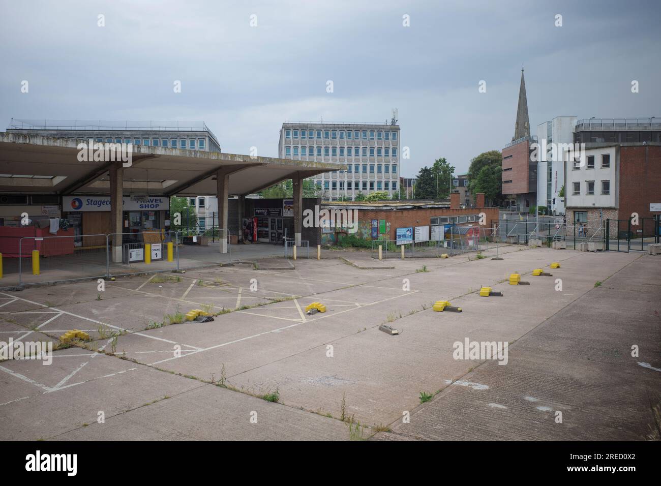 Old, Derelict Bus Station, Exeter Stock Photo - Alamy