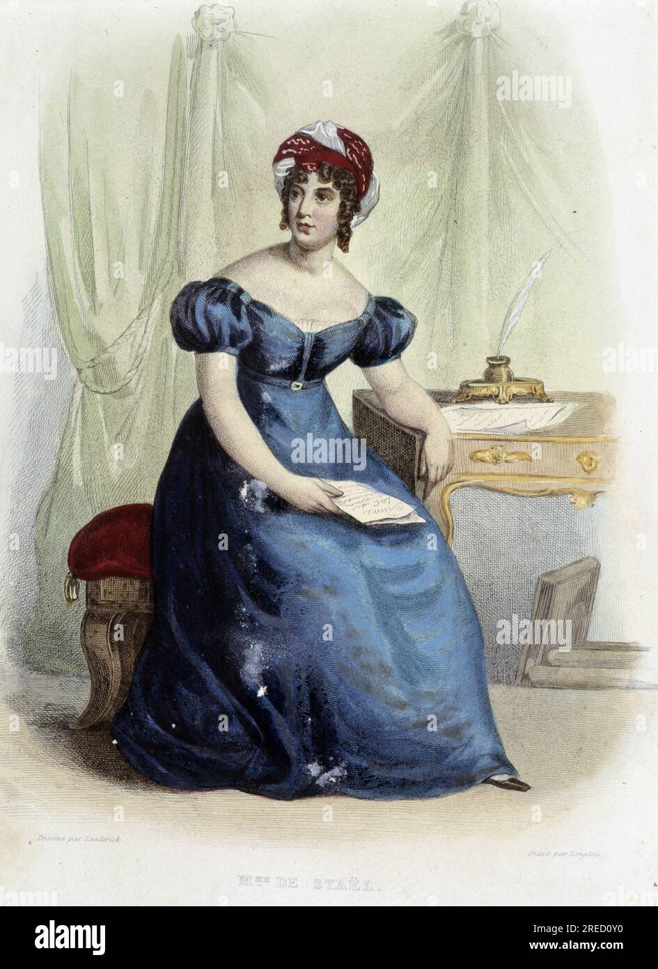 Portrait de Germaine Necker, Baronne de Stael Holstein (Stael-Holstein ...