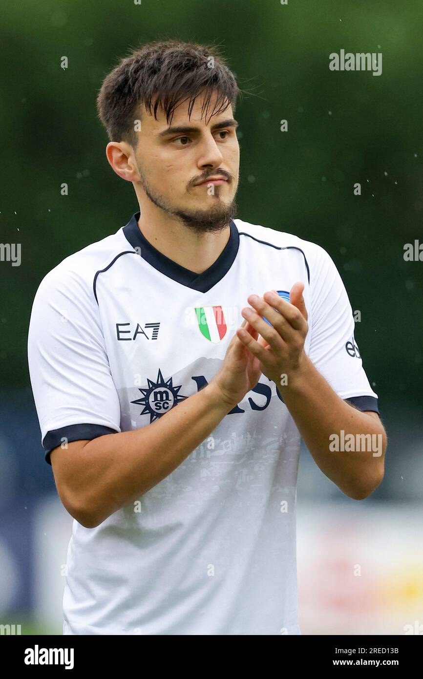 SSC Napoli's Macedonian midfielder Eljif Elmas looks during friendly ...