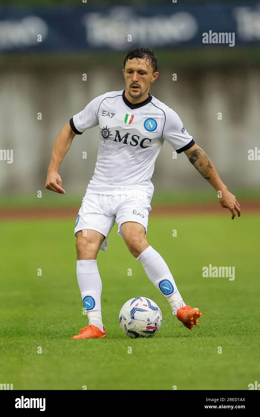 SSC Napoli's Portuguese defender Mario Rui controls the ball during ...