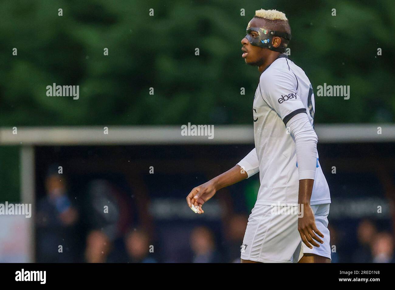 SSC Napoli's Nigerian striker Victor Osimhen looks during friendly ...