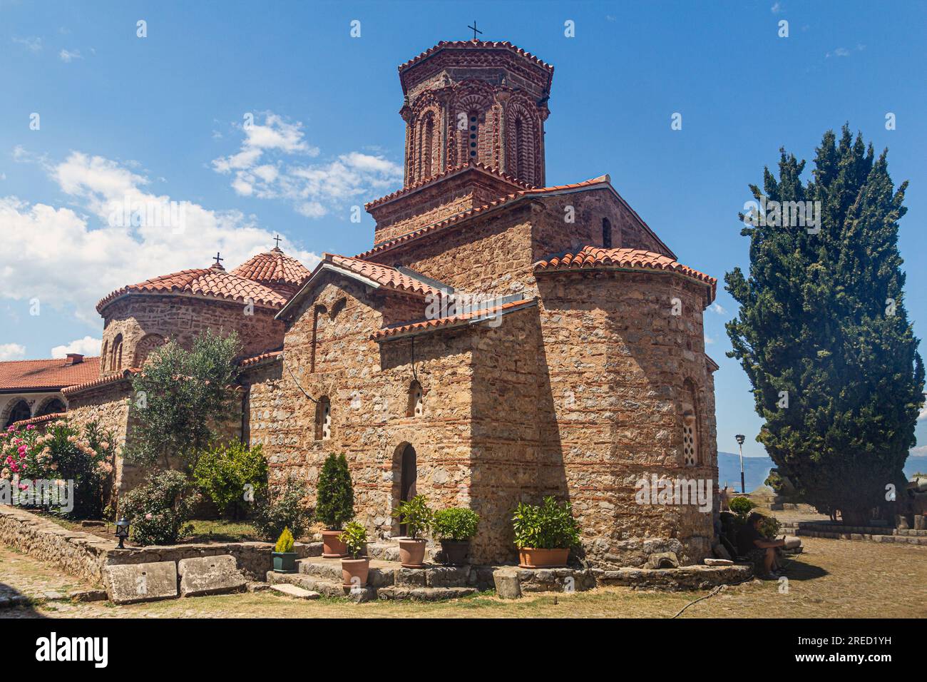 Church at Sveti Naum monastery on Lake Ohrid, North Macedonia Stock ...