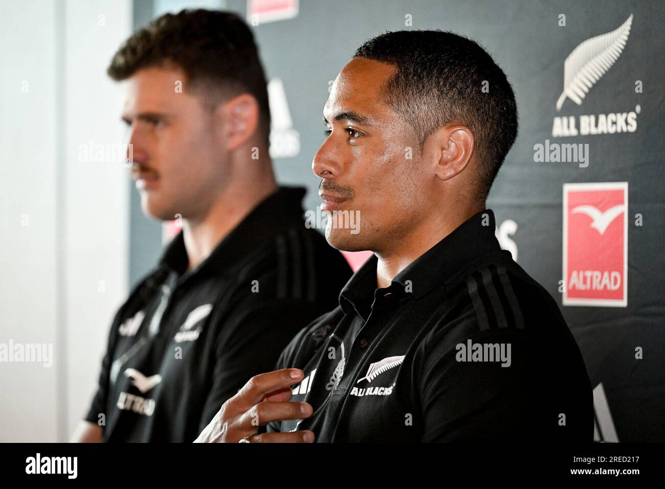27th July 2023: Auckland, New Zealand: Dalton Papalii and Aaron Smith ...