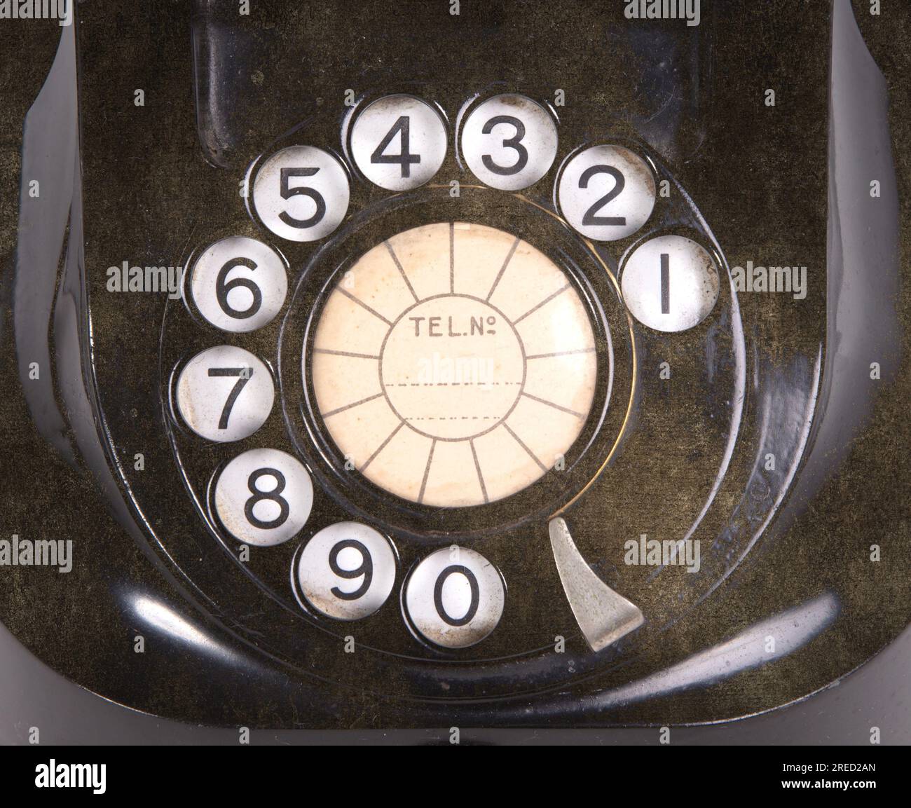 Old brown telephone set close-up, full frame image, numbers Stock Photo ...