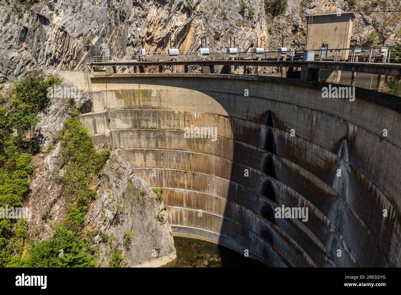 View of Matka dam in North Macedonia Stock Photo - Alamy