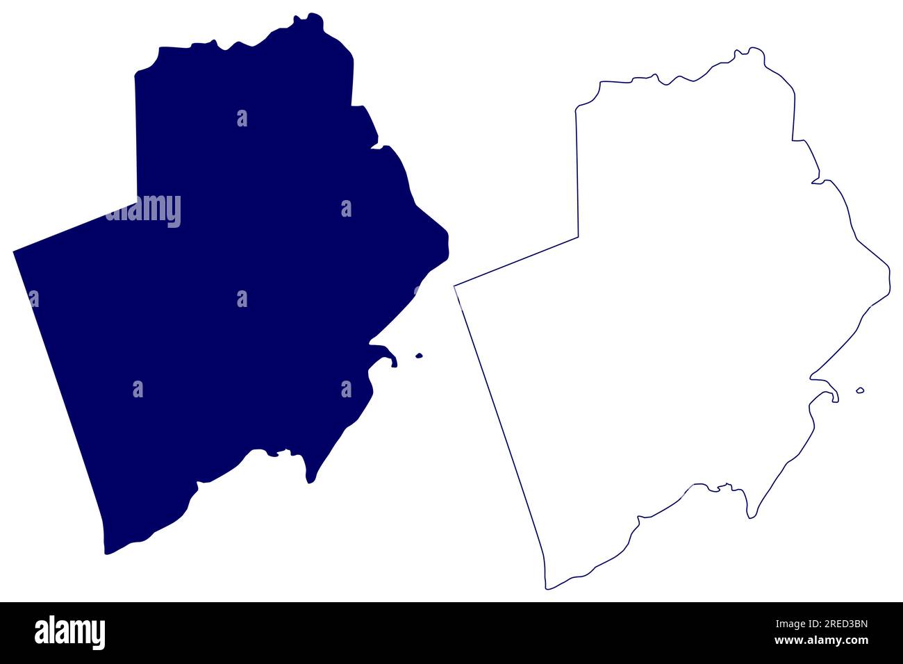 Albert County (Canada, New Brunswick Province, North America) map ...