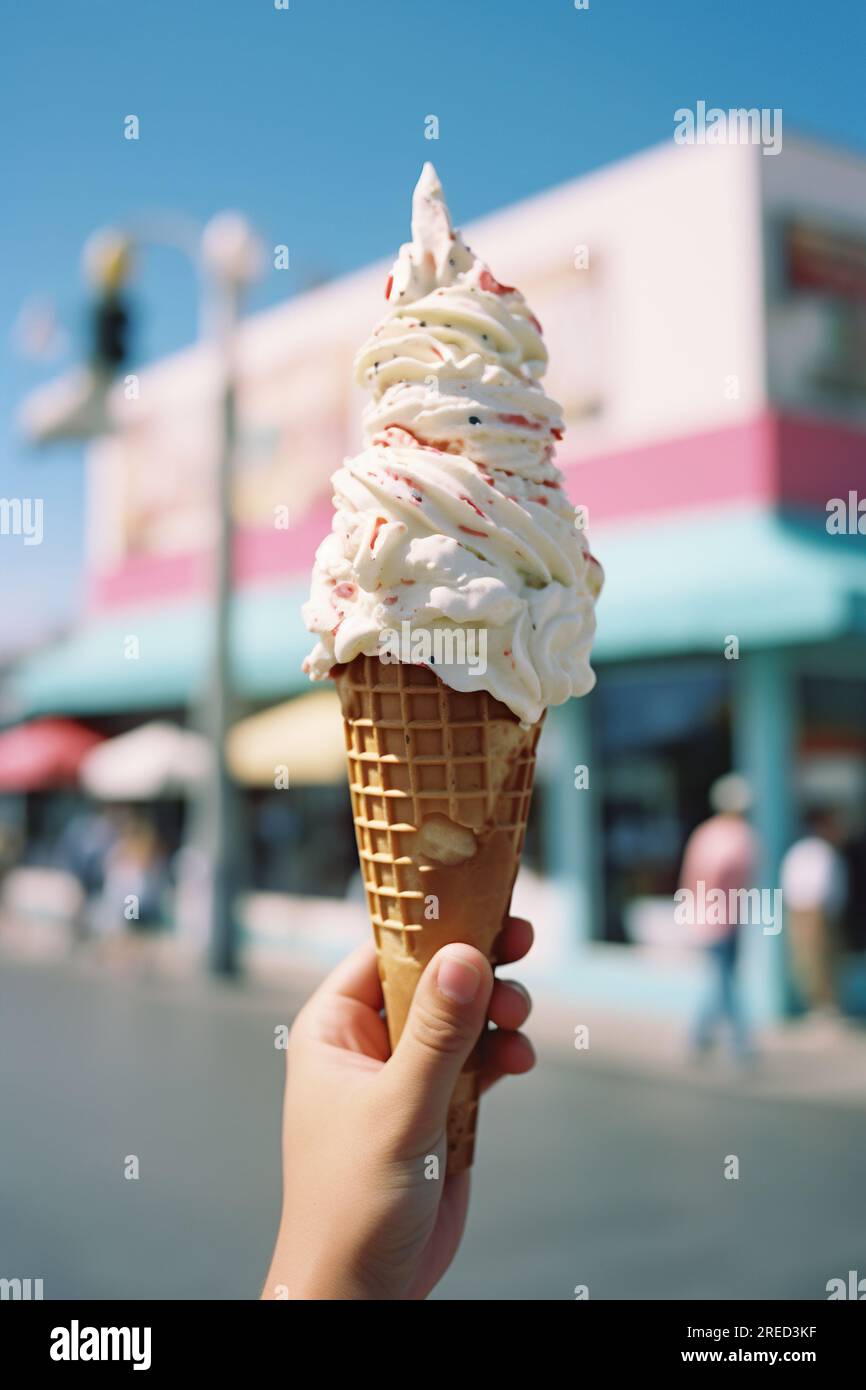 Soft serve with toppings hi-res stock photography and images - Alamy