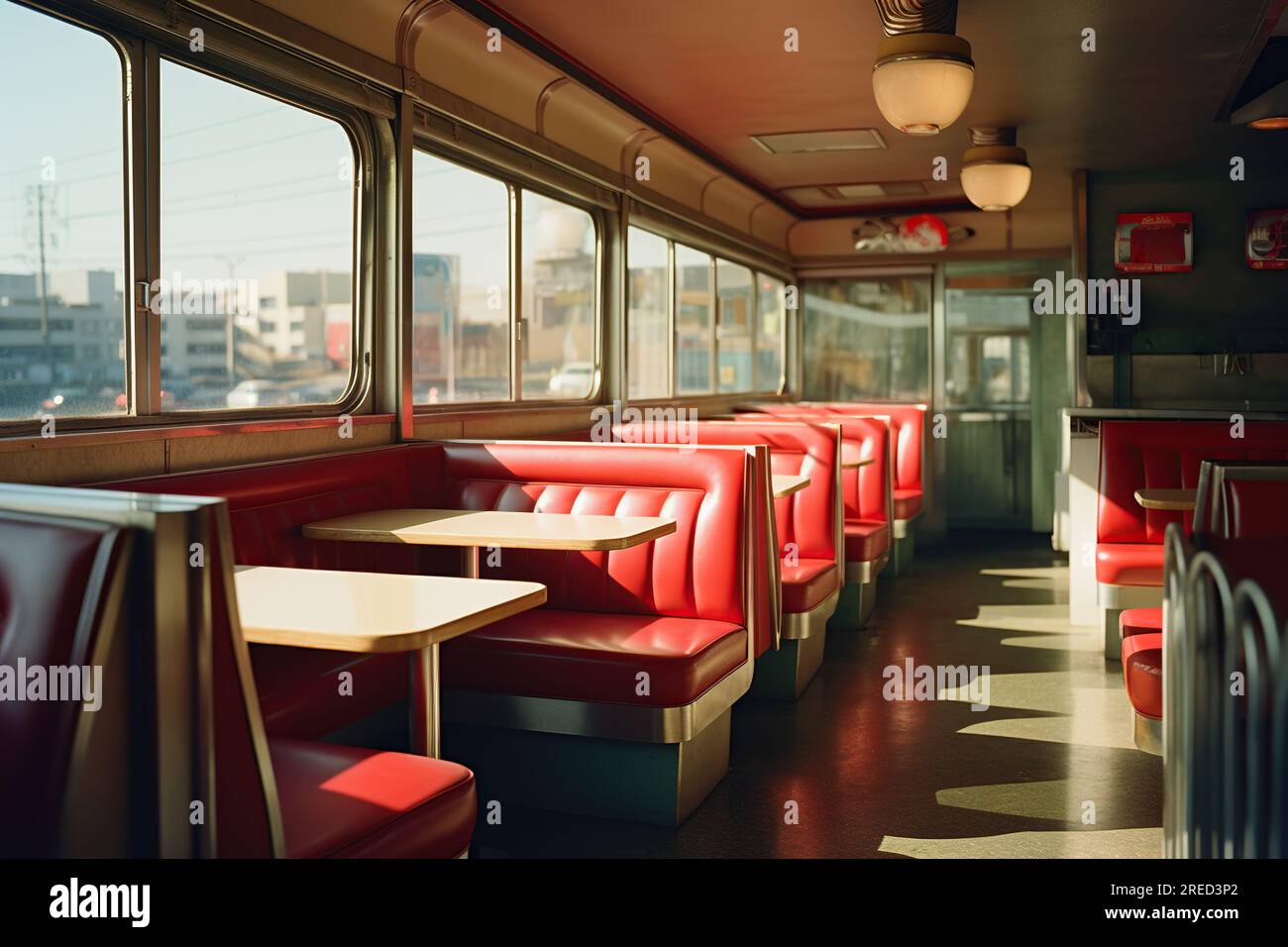 1950's american diner hi-res stock photography and images - Alamy